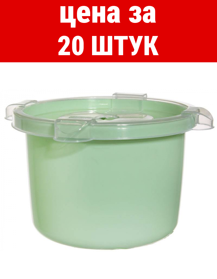 Комплект 20 шт, Контейнер для СВЧ 0.5л круглый "Bon appetit", чайное дерево