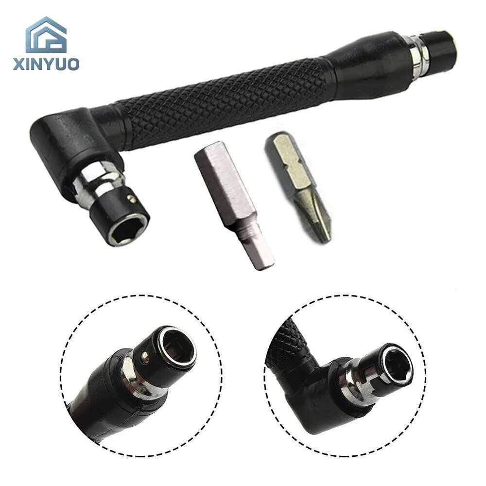 Отвертка-бита шестигранная типа L с двухсторонней ручкой, торцевой ключ 6,35 мм