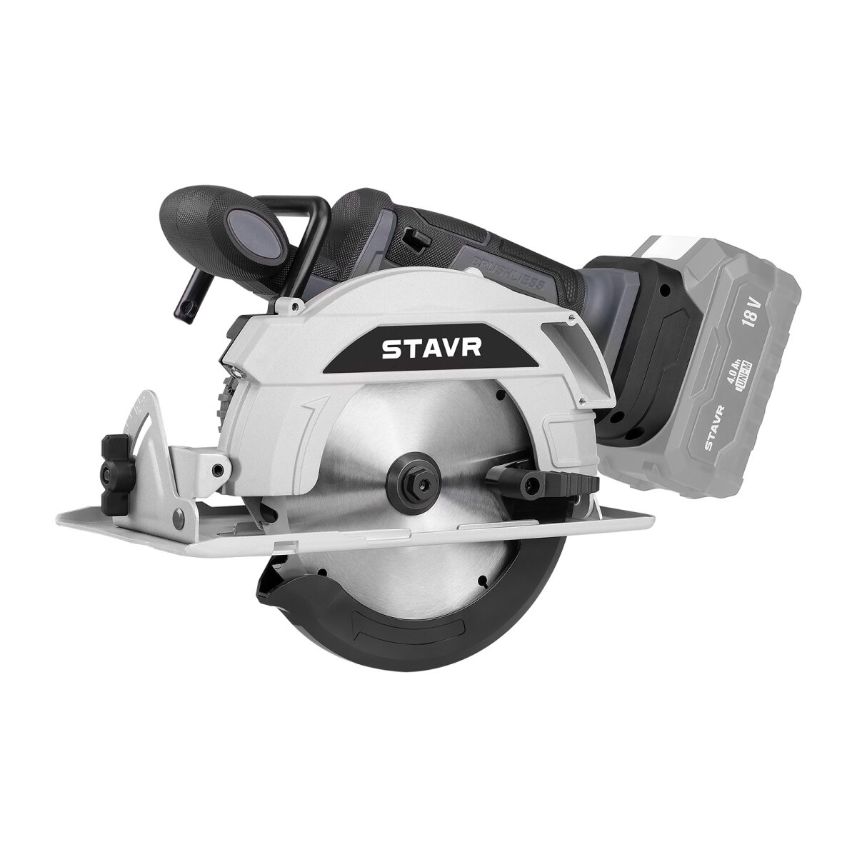 Пила дисковая аккумуляторная SCW 18BL-165 Stavr 9021000076