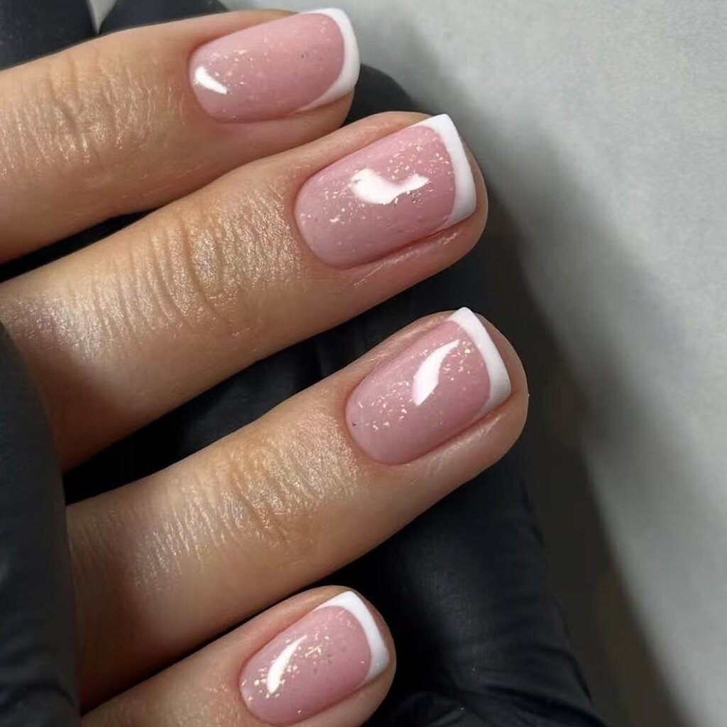 Квадратный Пресс На Ногте Приклеивает Поддельные Ногти На Ноготь Акриловые Ногти Французские Типсы Для Ногтей