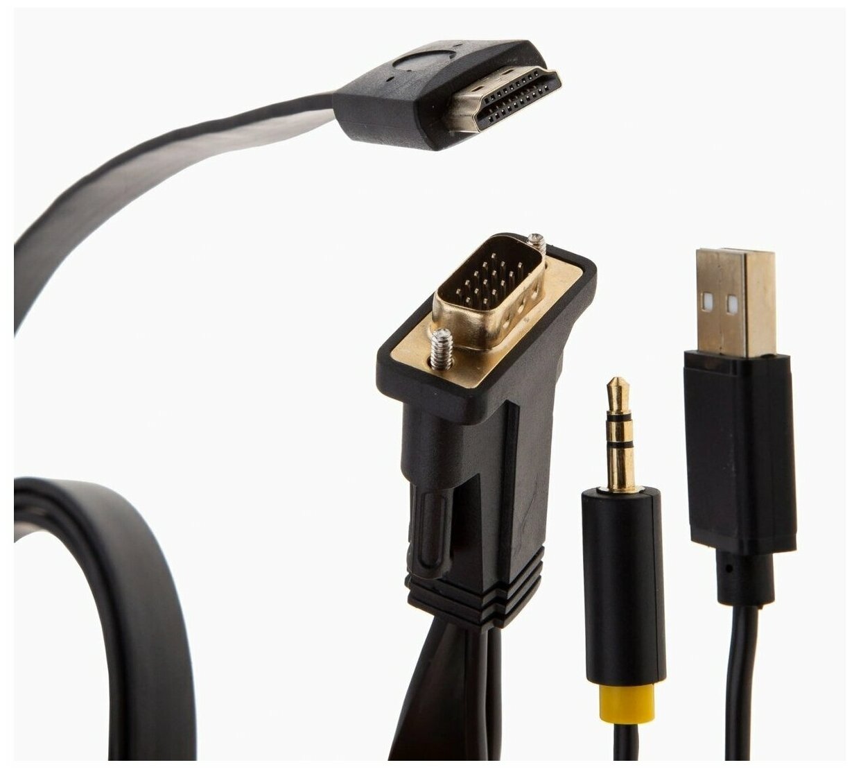 Telecom Кабель-переходник VGA+audio+USB -- Hdmi_m/m 1,8м Ta575-1.8m [6926123465042]