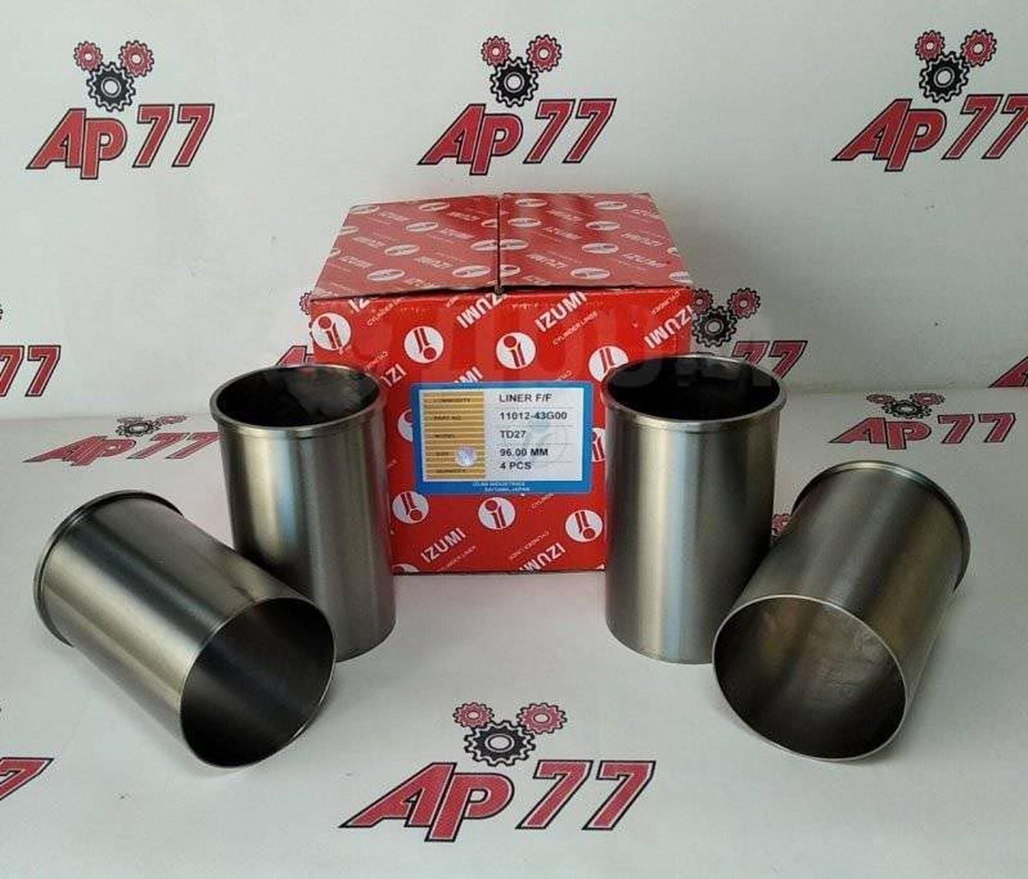 Гильзы Nissan TD27 не хонингованные комплект IZUMI 1101243G00