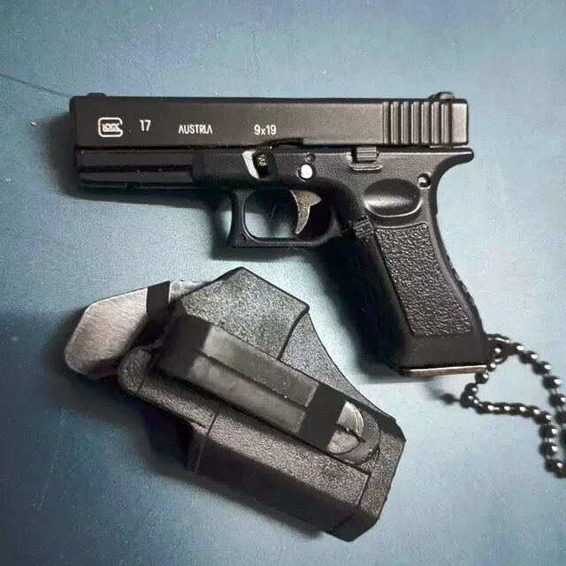 Мини-пистолет G17 1:3 металлический black
