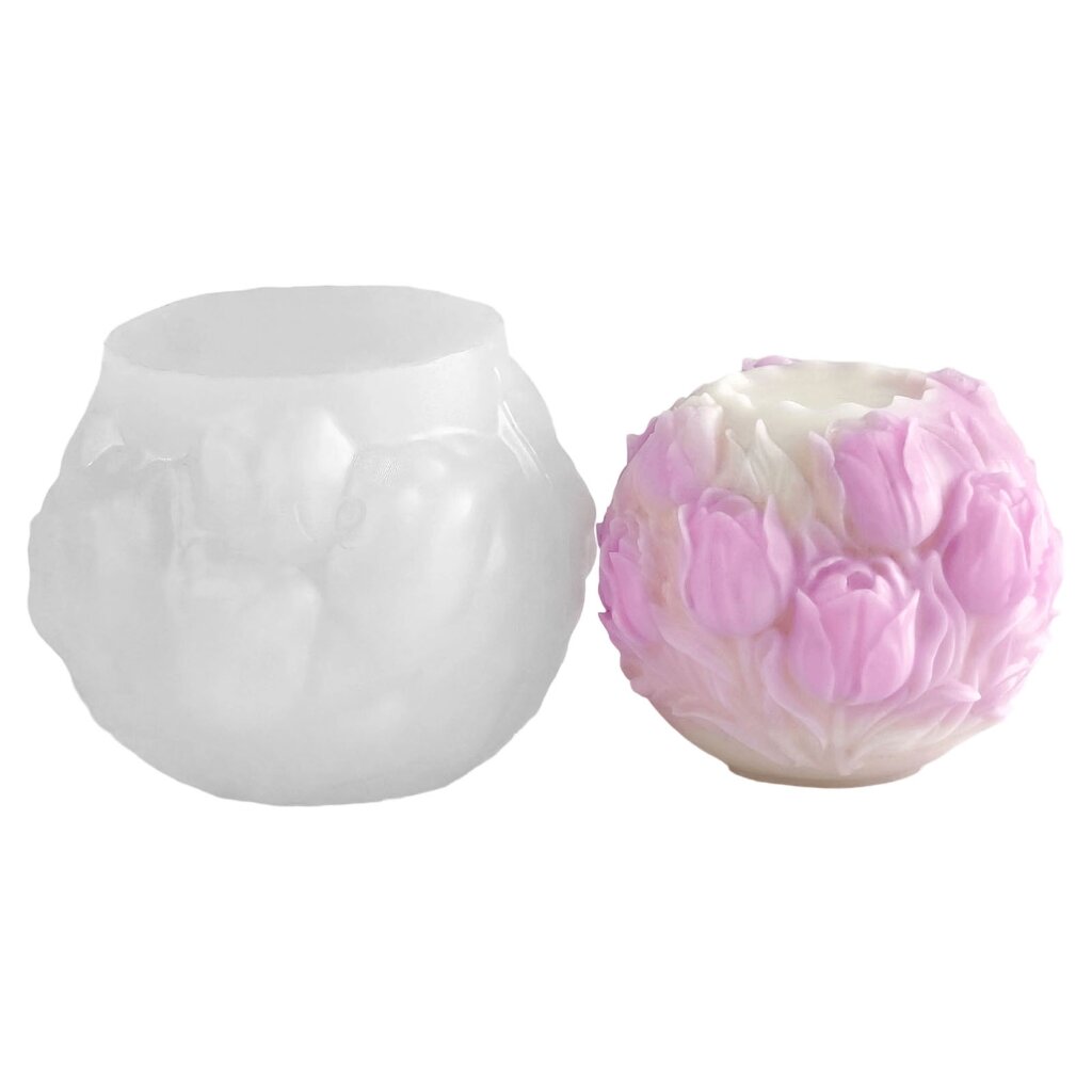 Силиконовые формы для свечей с тиснением в виде цветов Из пищевого силикона, Которые легко снимаются для изготовления свечей из эпоксидной смолы, Формы для мыла и Шоколада, Формы для выпечки