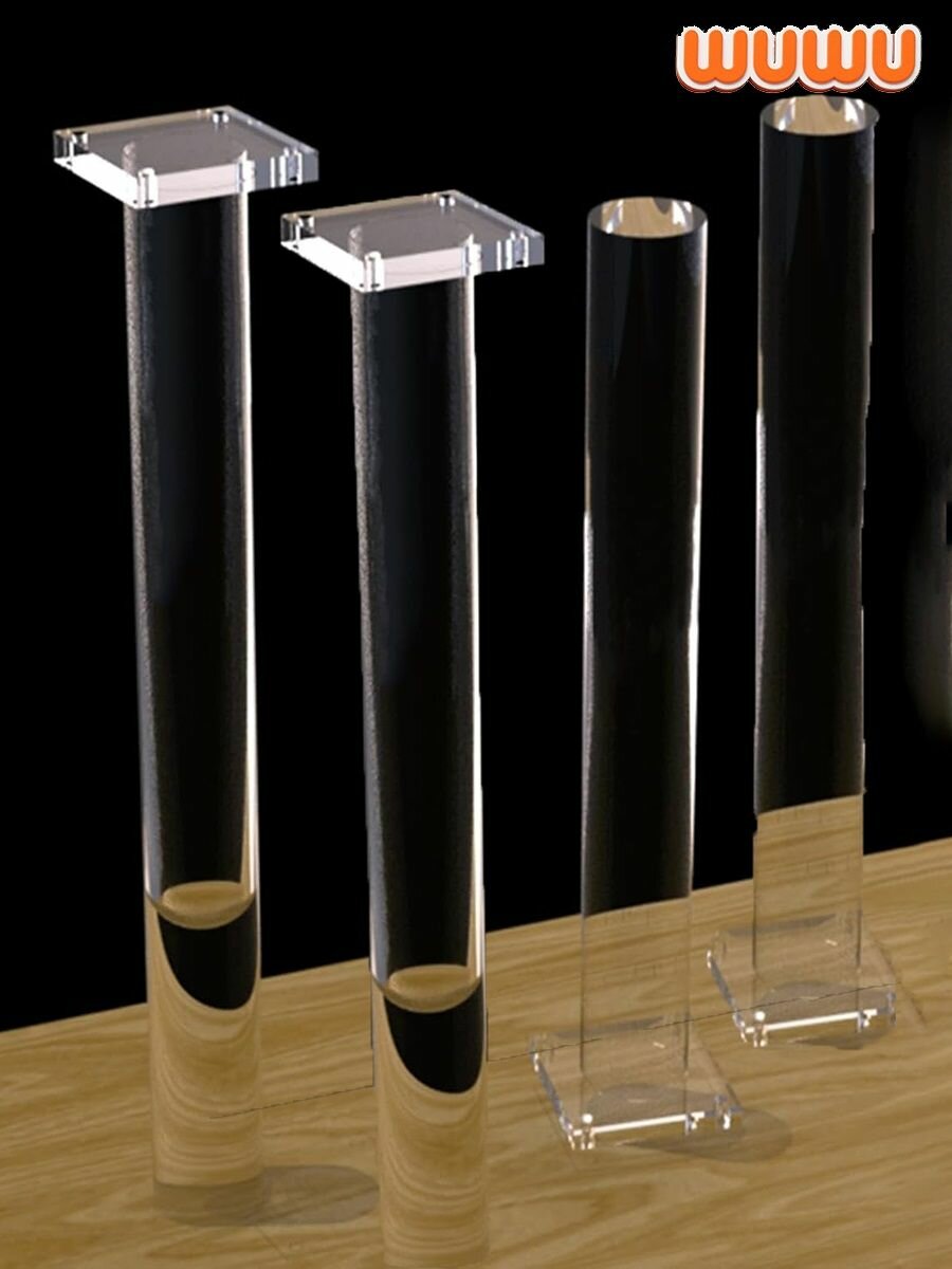 Ножки для мебели (для стола или консоли) из прозрачного акрила, высота 12-75 см, 4 шт
