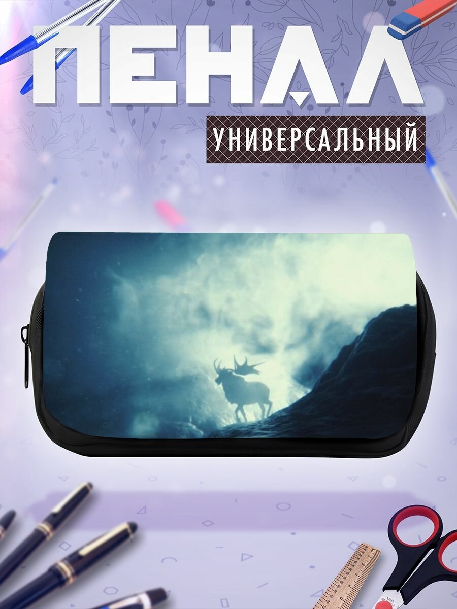Пенал косметичка американский лось облако