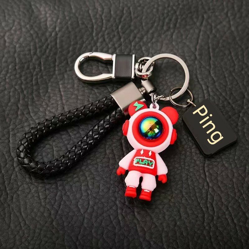 Мужские и женские брелоки для ключей, латунные брелоки с двенадцатью знаками зодиака, подвески ручной работы,