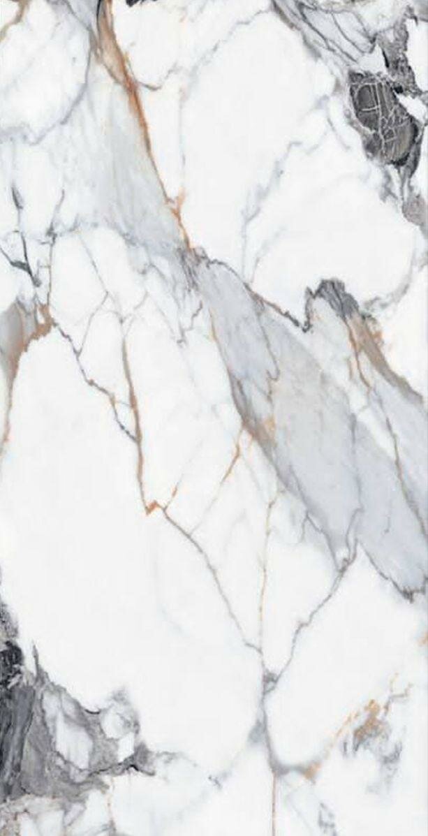 Керамогранит Planet Ceramics 60х120 UKYF 6227 GS 60х120 Глянцевая Белый, Серый