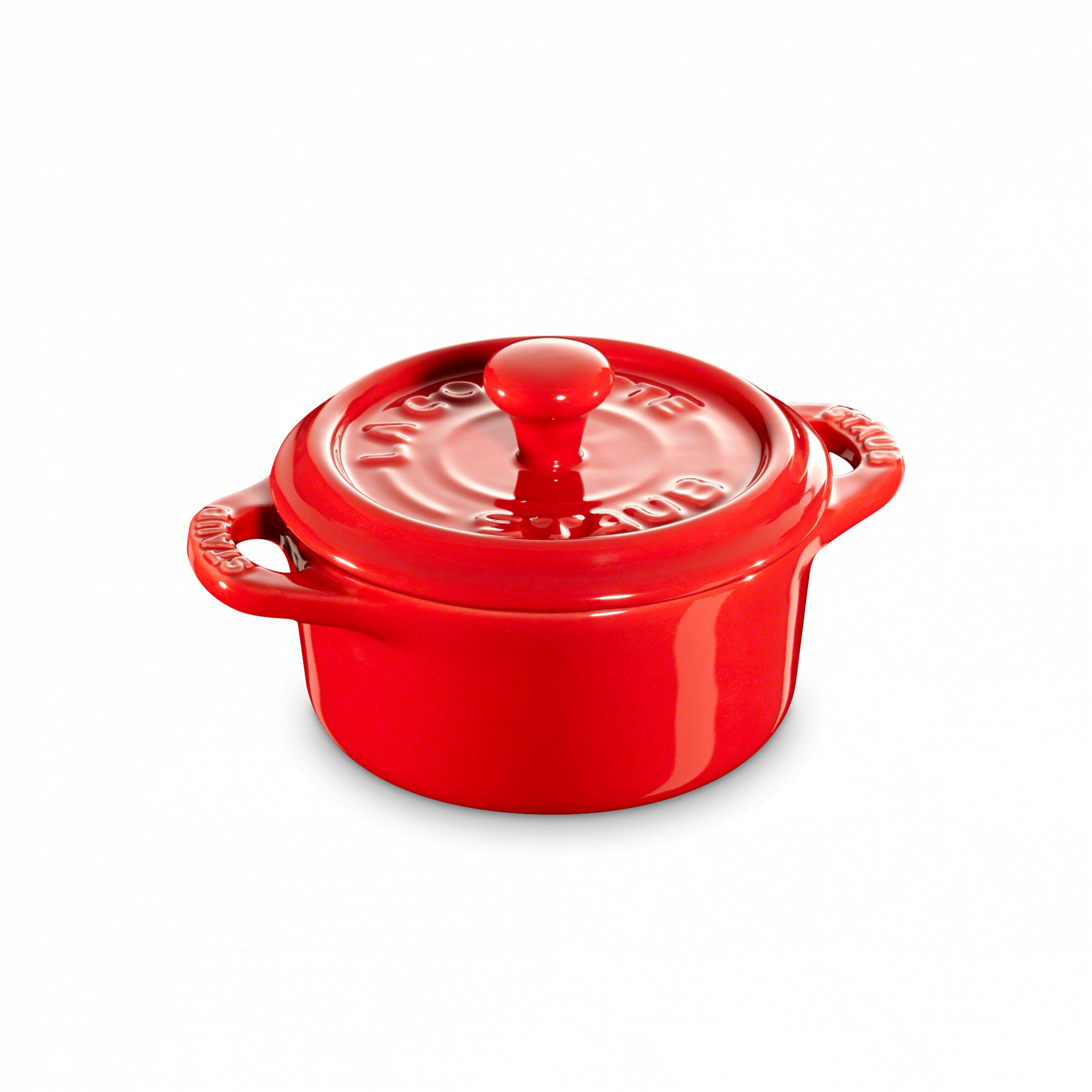 Кокот мини, круглый, 10 см, керамика, красный 40510-785 Ceramics