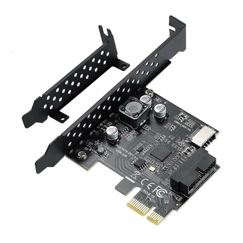 Адаптер PCI-Express 3.0 X1 USB3.2 20Pin