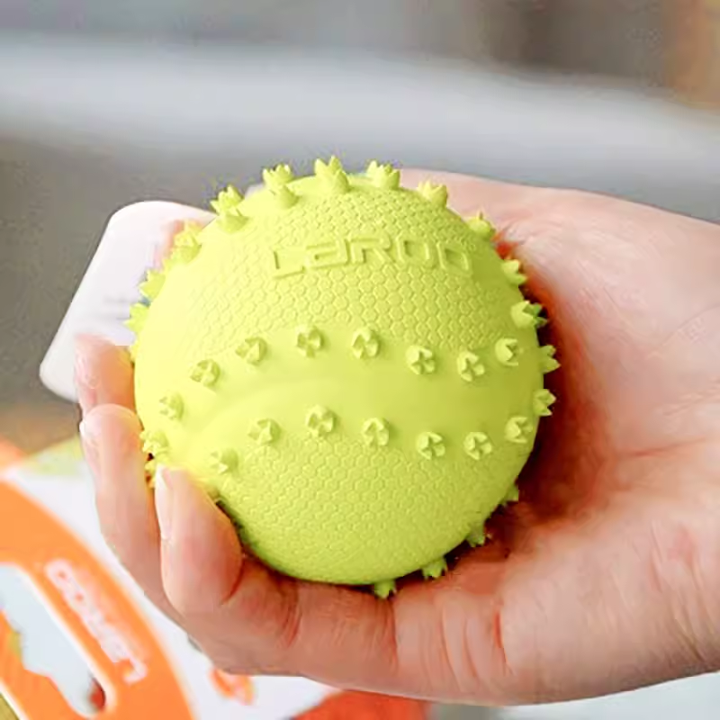 Игрушка-диспенсер для лакомств Big Red Dog LaRoo Shiba Inu: натуральный каучук, снятие стресса, чистка зубов,