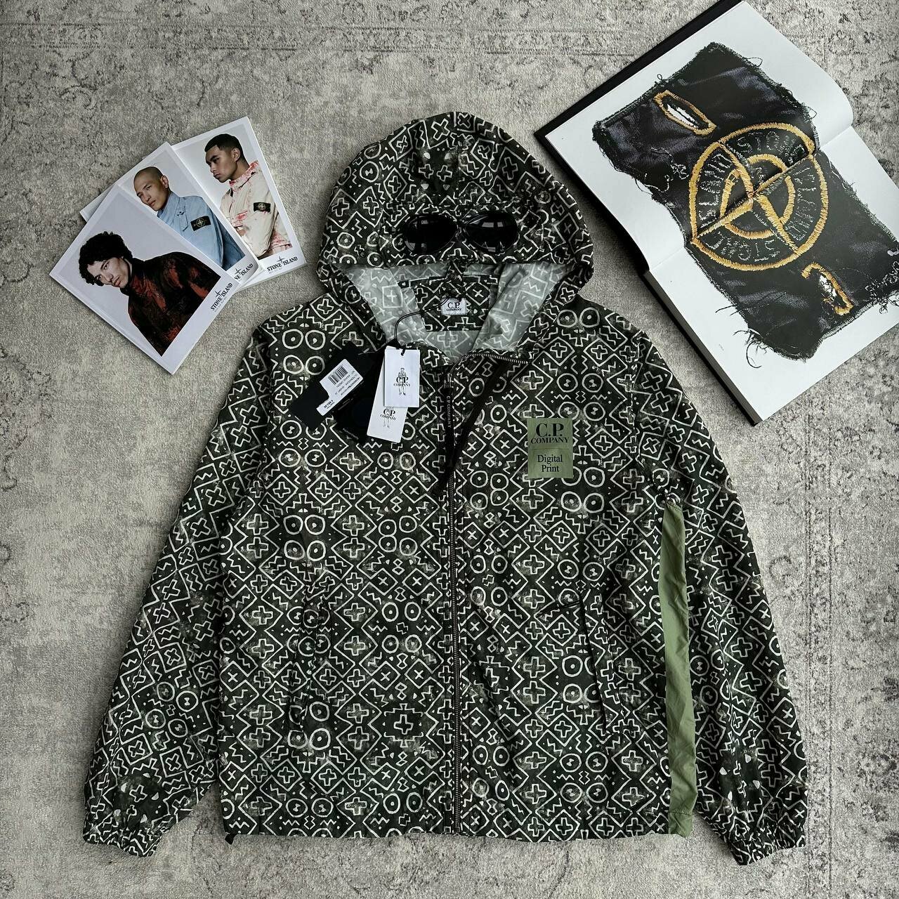 Ветровка C.P. Company Flatt Nylon Inca Goggle Jacket 16CMOW278A