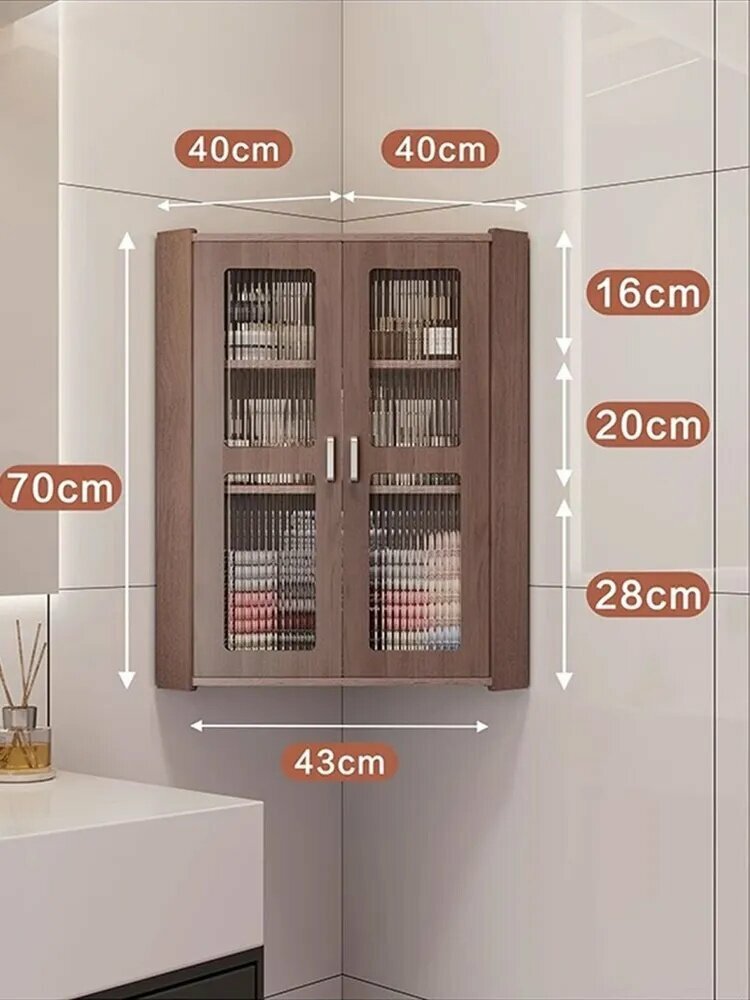 Шкаф для ванной, 40х25х70 см, Универсальный