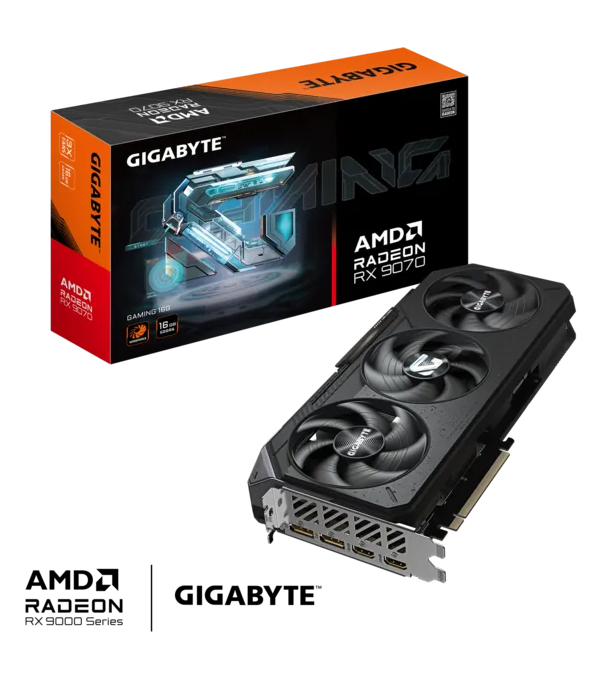 Видеокарта GIGABYTE Radeon 9070 Gaming 16Gb (GV-R9070GAMING-16GD)