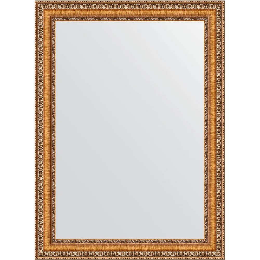 Зеркало EVOFORM в багетной раме - золотые бусы на бронзе 60 mm (55x75 cm) 3042