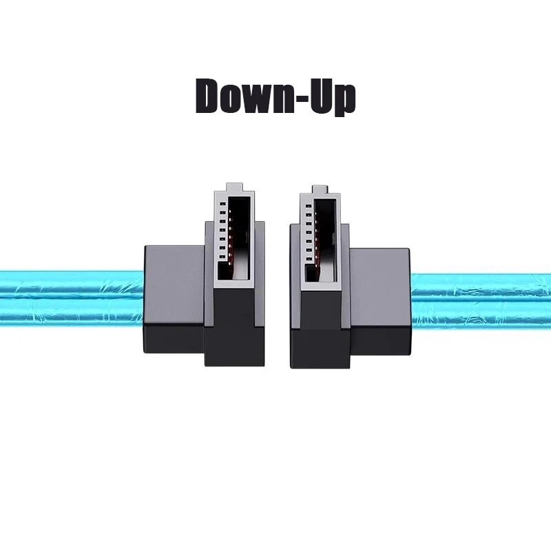 SATA 3.0 кабель 15cm, down up