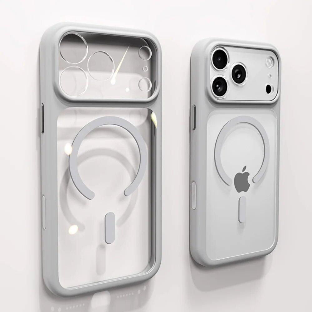 Серый чехол на iPhone 16 Pro Max с MagSafe