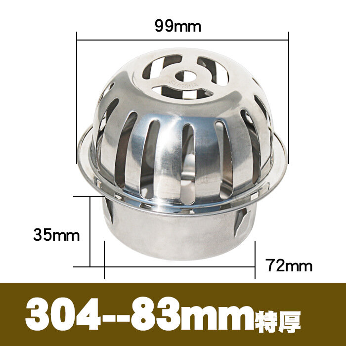 Нержавеющая сталь, круглый слив для пола, крышка сливного отверстия, большой слив, антизасорение, дренаж дождевой воды на улице