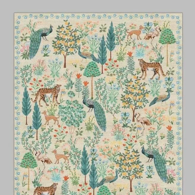 «Тихий Лес» — Декоративный Ковёр с Животными и Деревьями, 40x60