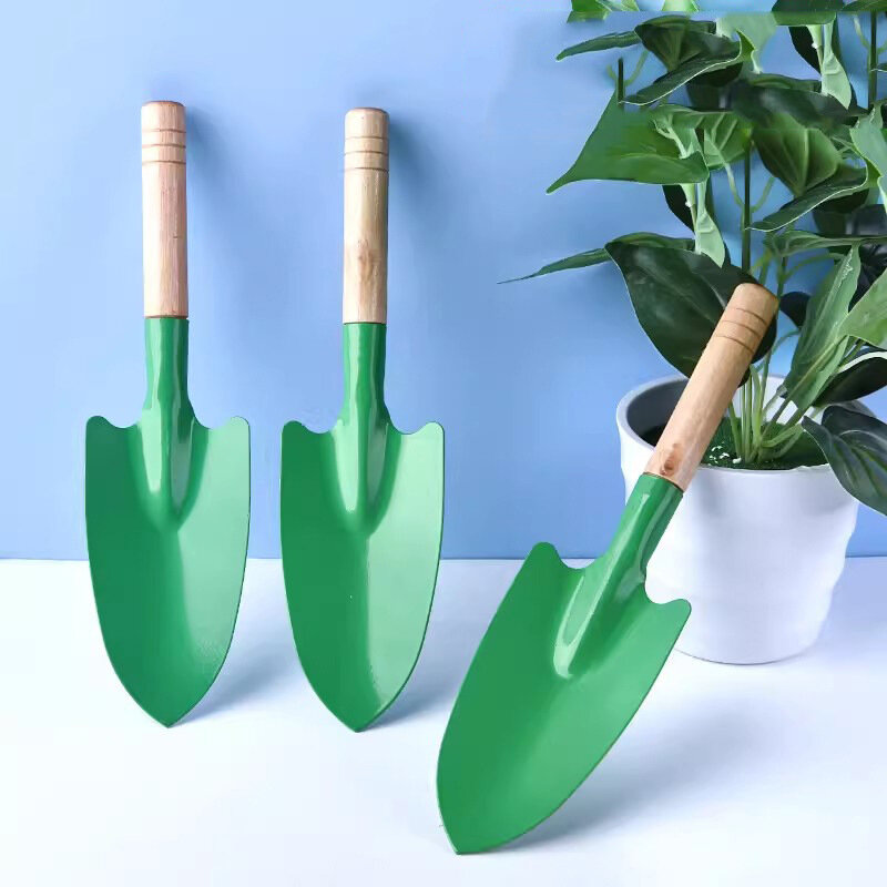 Садовая лопата с круглой головкой для домашнего сада, обрезки, посадки цветов, маленькая лопата для рыхления почвы, лопата для цветов, лопата для горшечных растений с острым концом