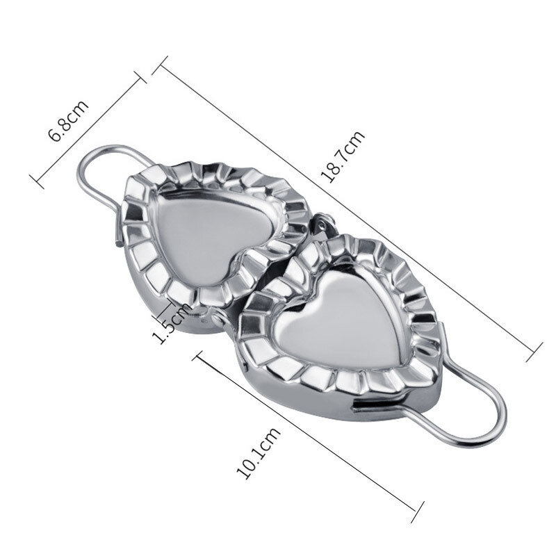 Креативная форма для пельменей в форме сердца, инструмент для приготовления пельменей из нержавеющей стали 304, инструмент для приготовления пельменей, инструмент для теста пельменей
