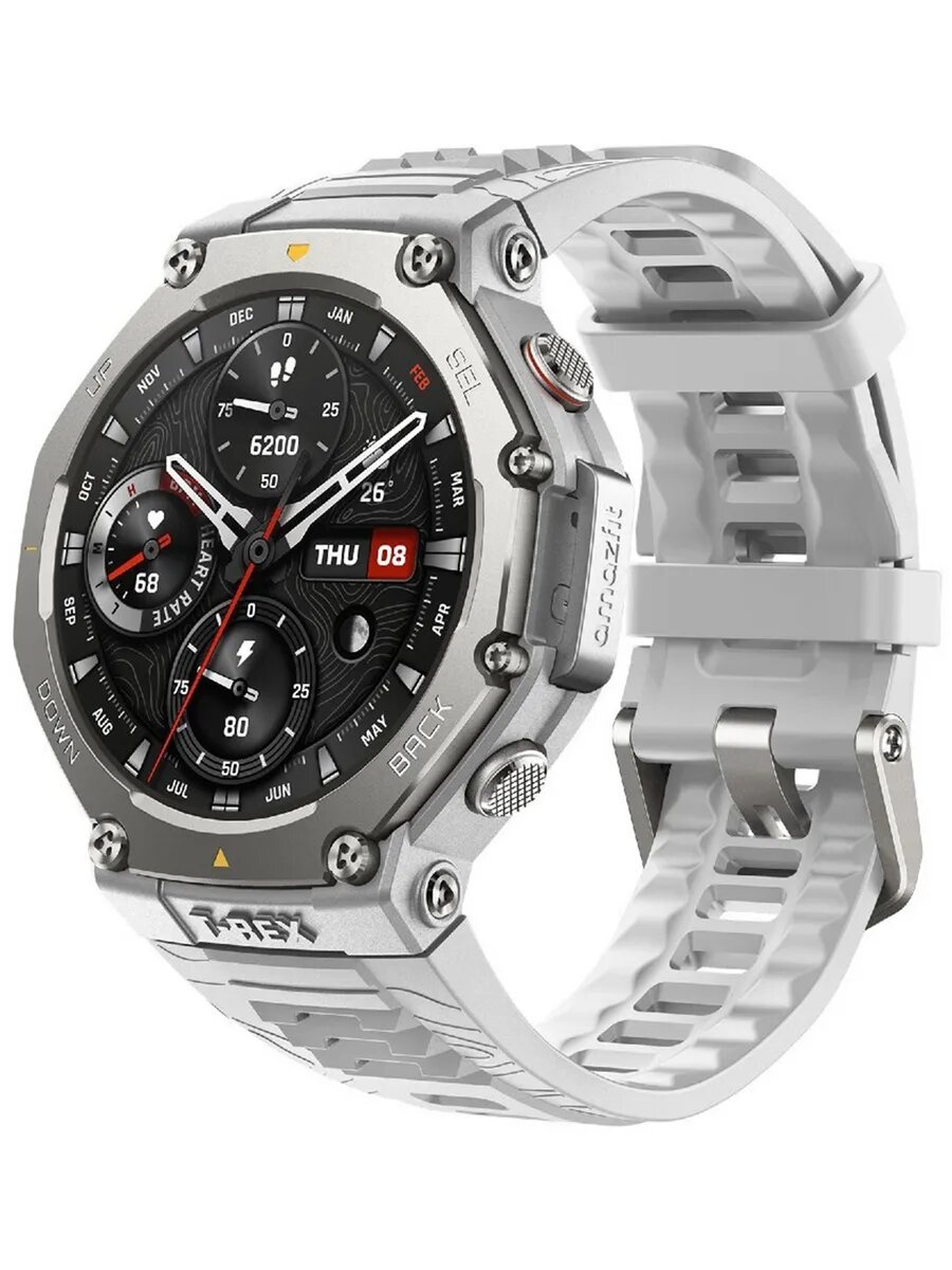 Смарт-часы Amazfit T-Rex 3 Haze Gray, AMOLED, IP68, 10 ATM, Bluetooth 5.2 Wi-Fi