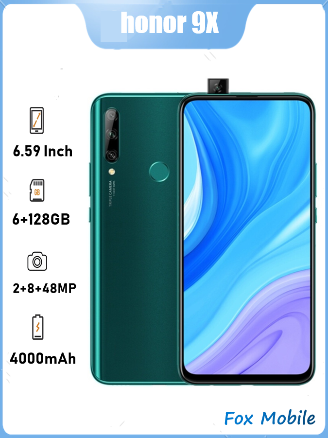 Honor Смартфоны Honor 9X 6+128 ГБ Global поддержка Google Мобильные телефоны
