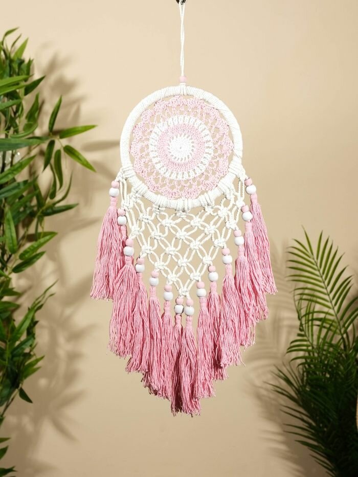 Ловец снов Sima-land 17х1х50 см, нежно розовый, белый