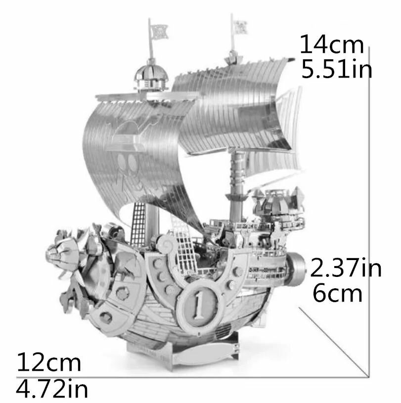 Солнечный корабль 3D Металлическая модель DIY Игрушки