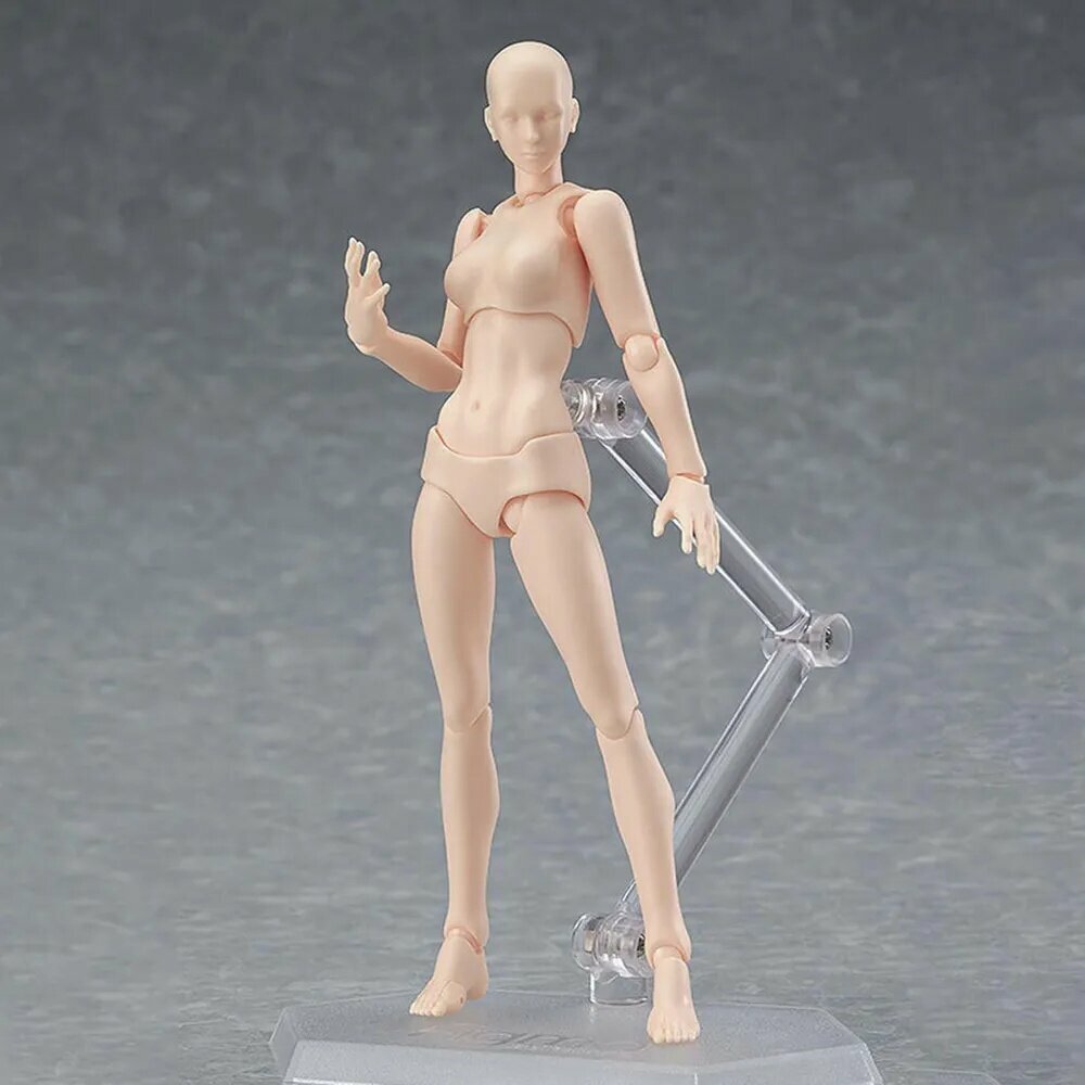 Декоративная аниме фигурка, манекен человека (мужчина) художественный для рисования.