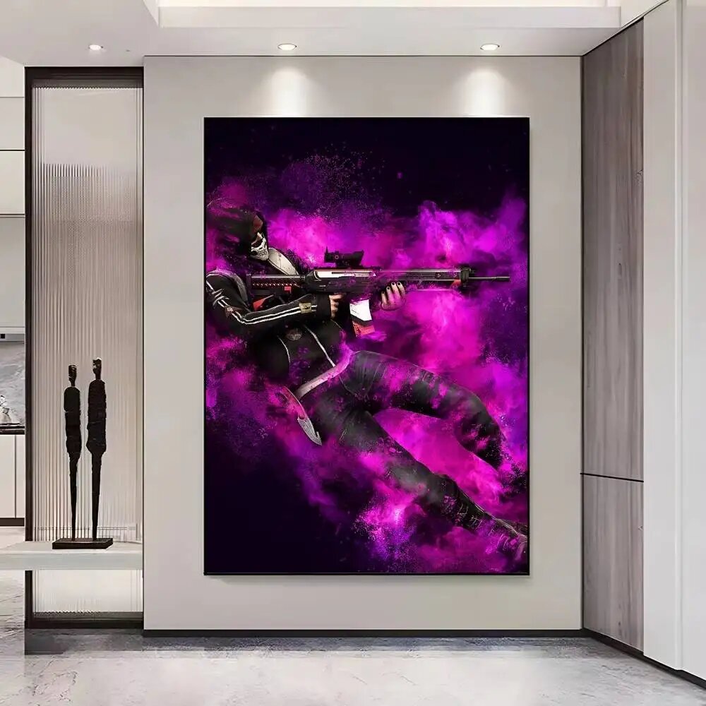 Плакат Cs2 Go, фиолетовый, 50x70cm, HEI-9
