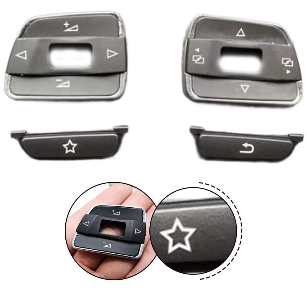 Крышка переключателя рулевого колеса автомобиля для Passat для B7 для Sharan 11-15, кнопка управления переключателем на руле, накладка