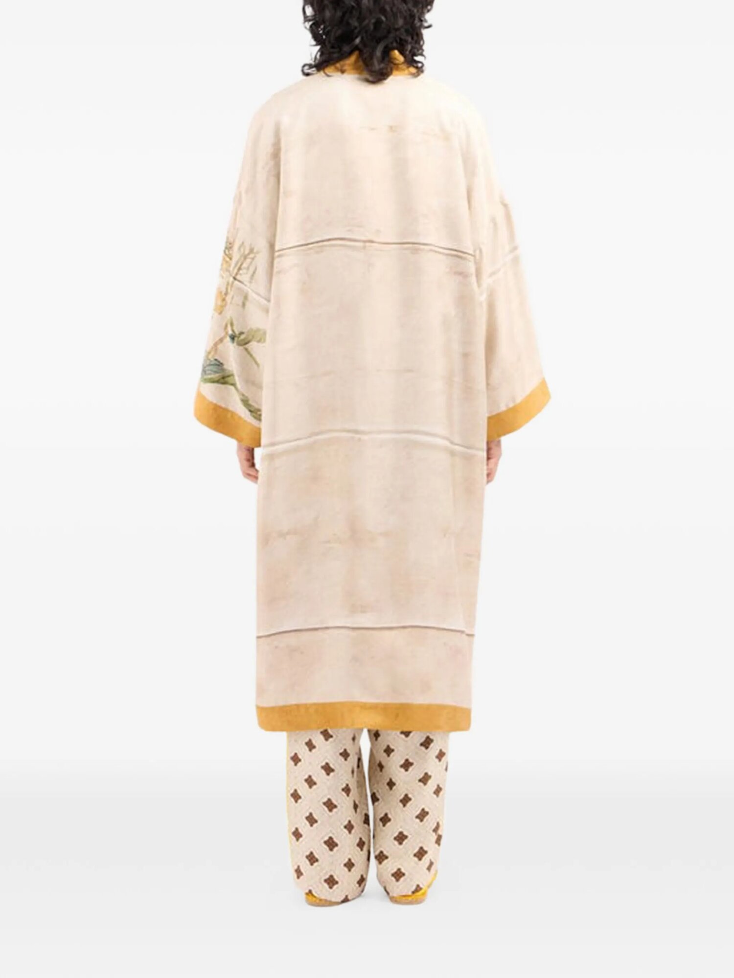 Пальто Pierre-Louis Mascia Floral-print coat, размер OneSize, разноцветный — фото 1