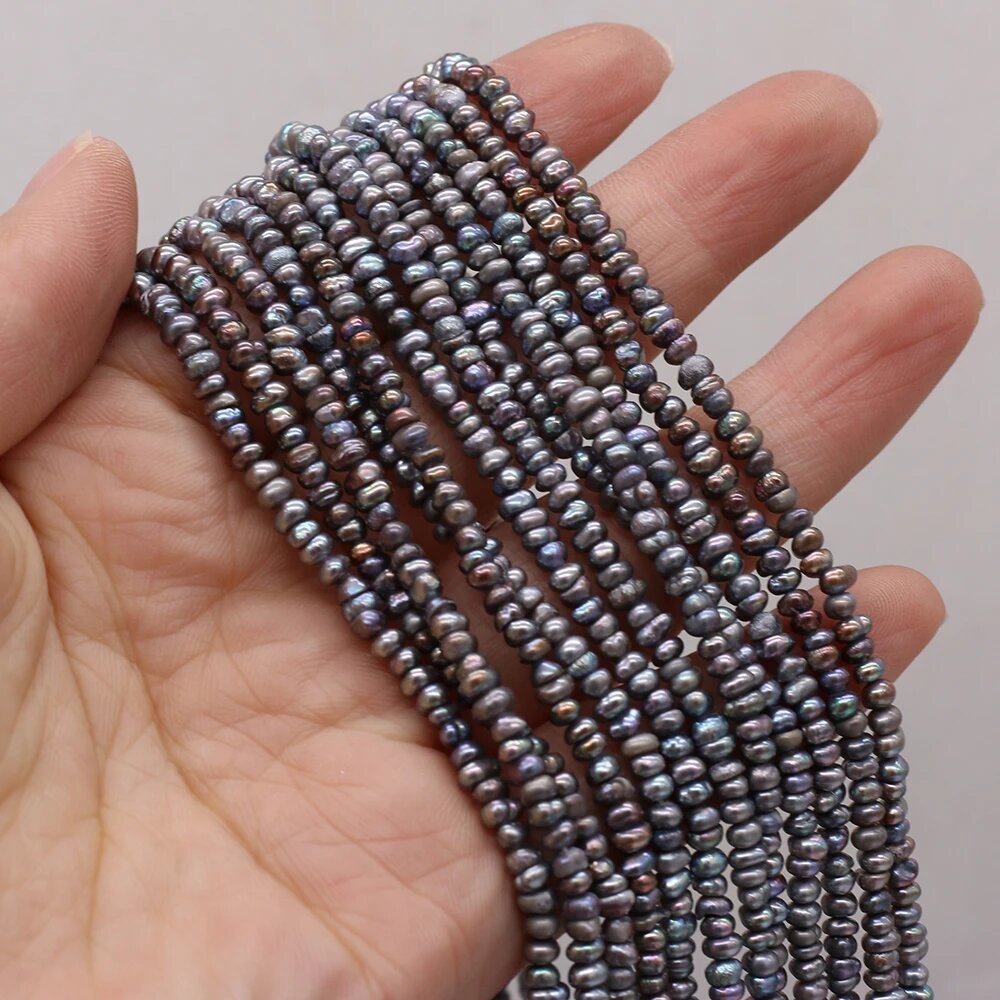 Черный пресноводный жемчуг для рукоделия