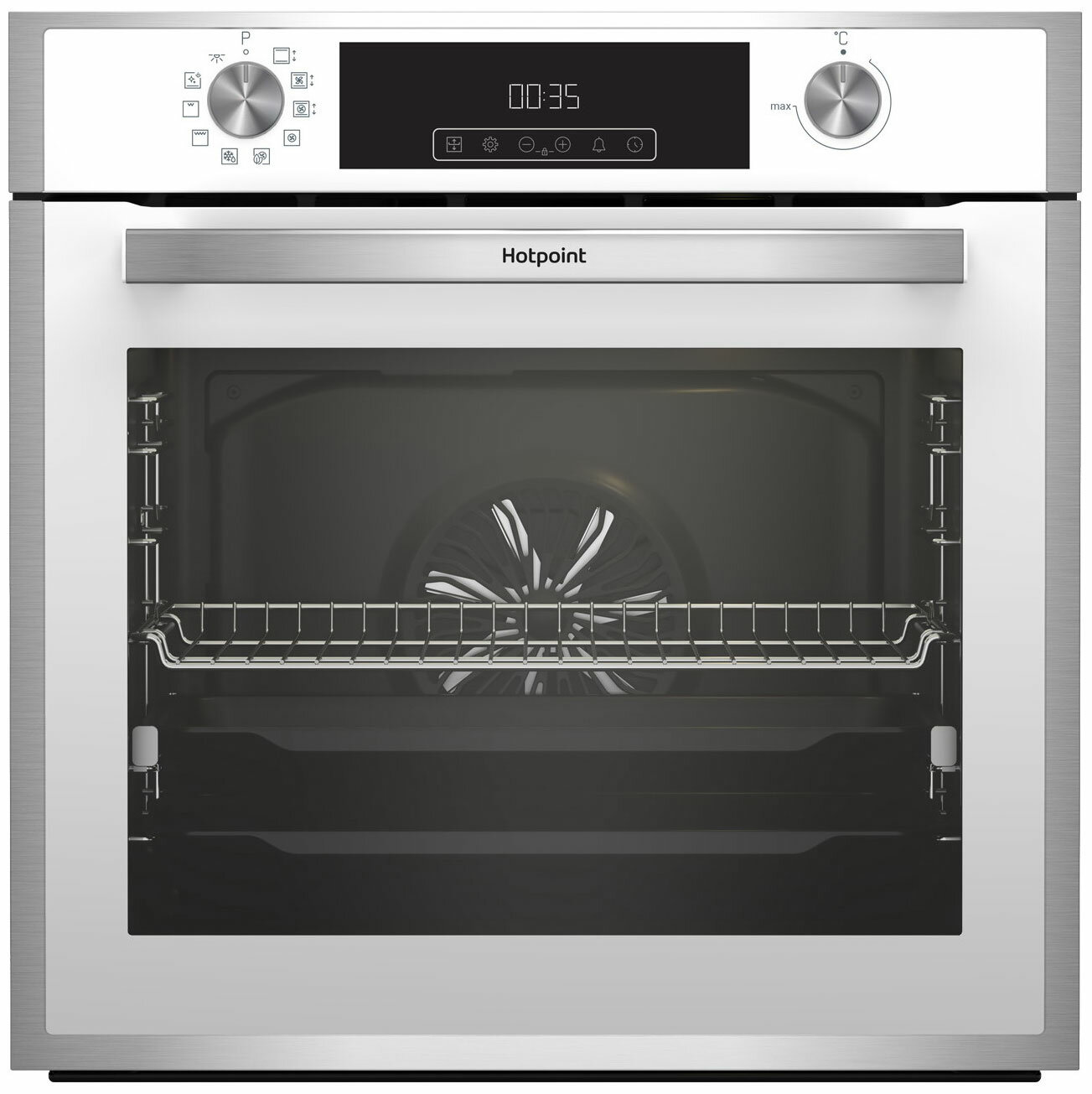 Электрический духовой шкаф Hotpoint FE9 831 JSH WH 59 см, 72 л гриль конвекция, белый