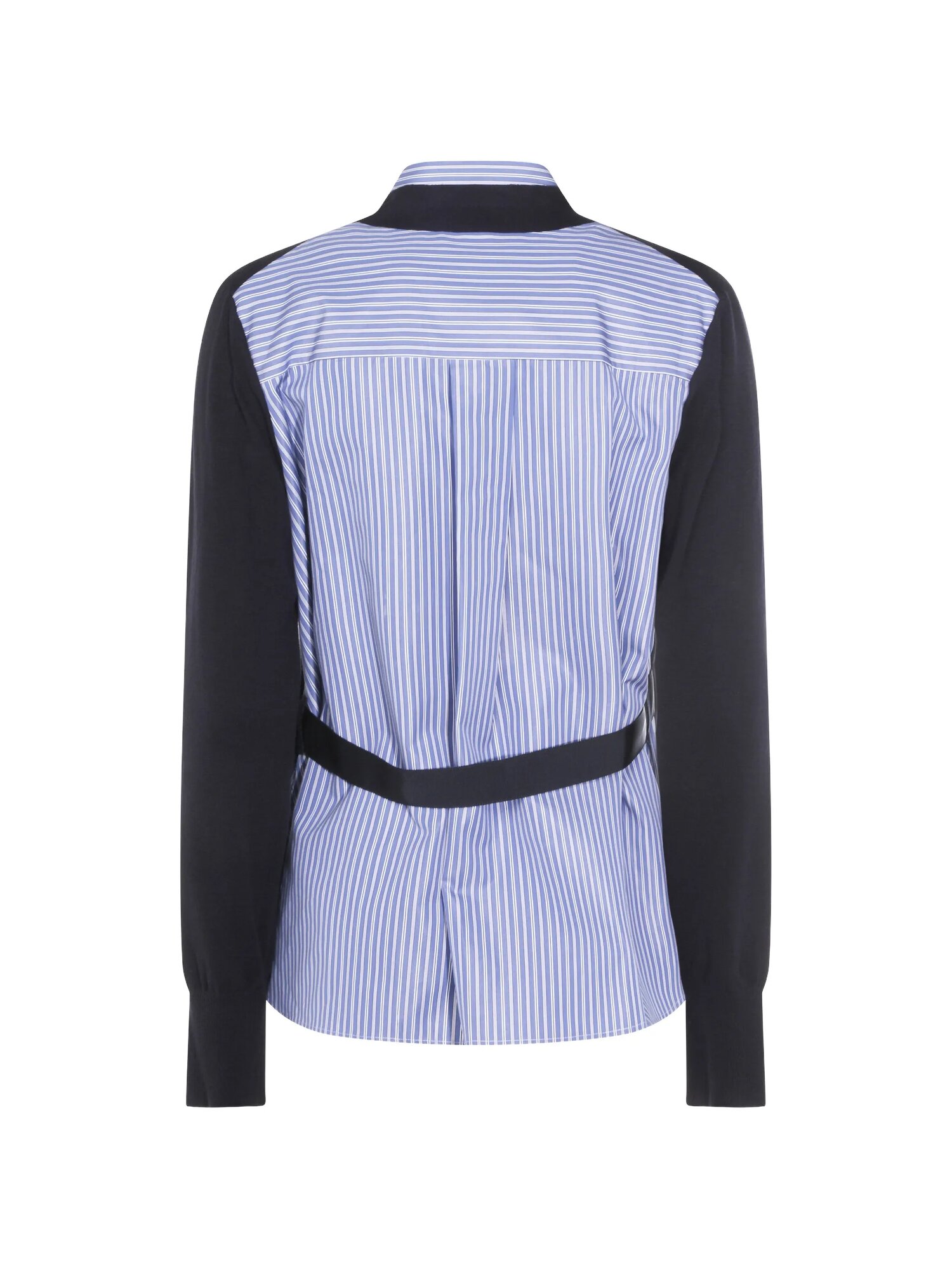 Кардиган Sacai Button striped cardigan, размер 42, синий — фото 1