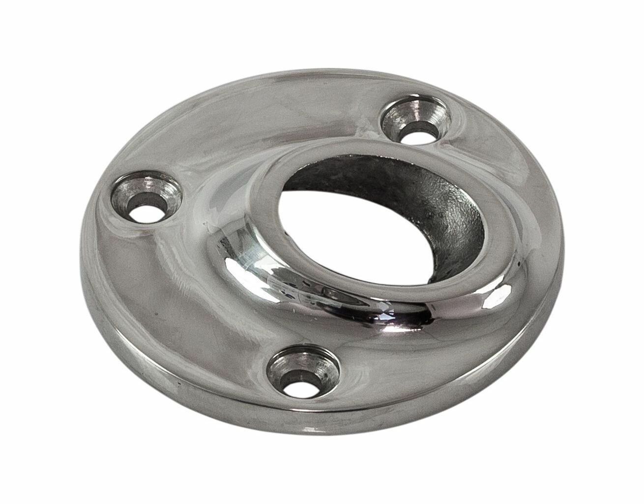 Основание стойки леера 7/8 (22 мм), 45 град, круглое под сварку