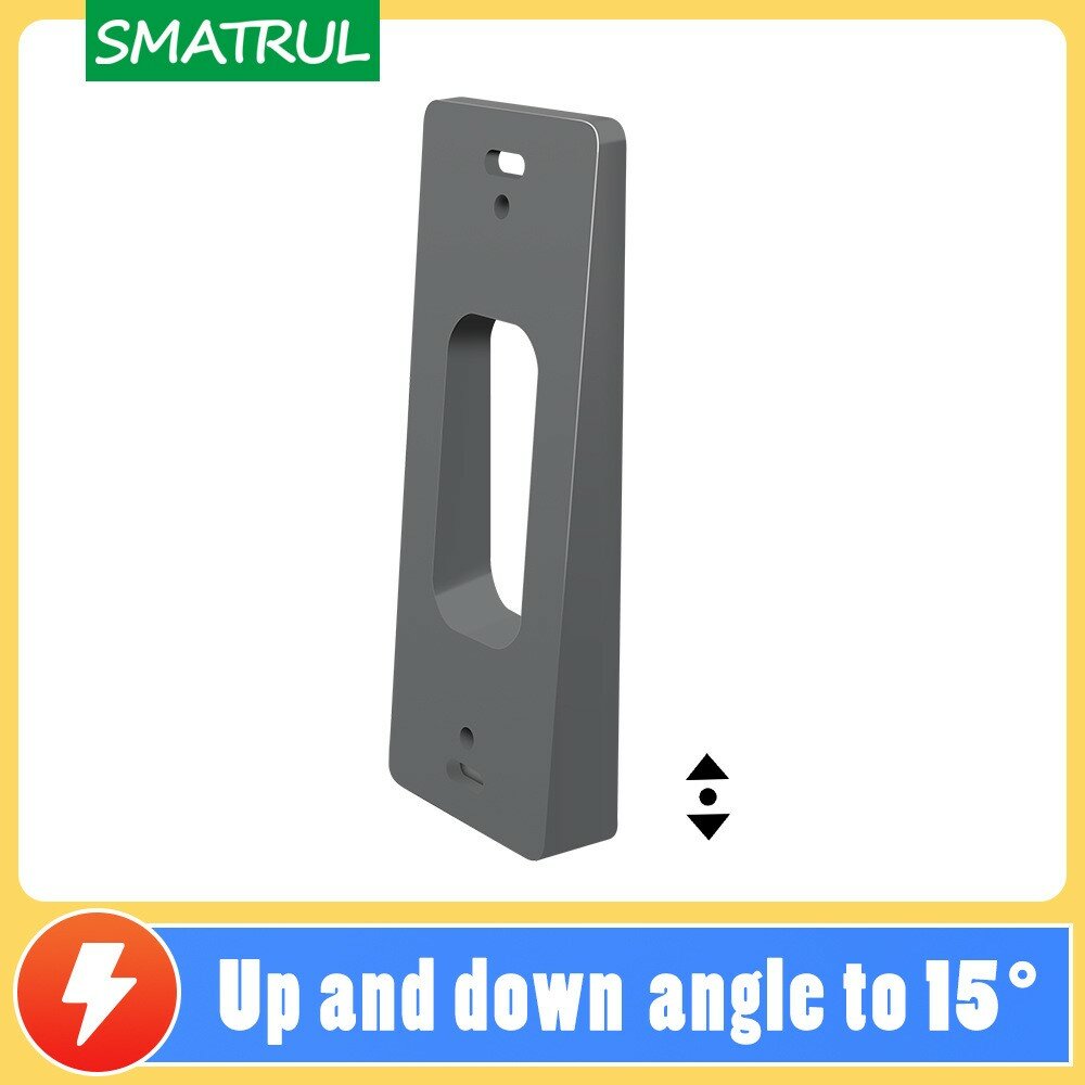 Кронштейн для дверного звонка WIFI, видео, регулировка угла влево-вправо и вверх-вниз, монтажная пластина, кронштейн, клин для регулировки дверного звонка X20