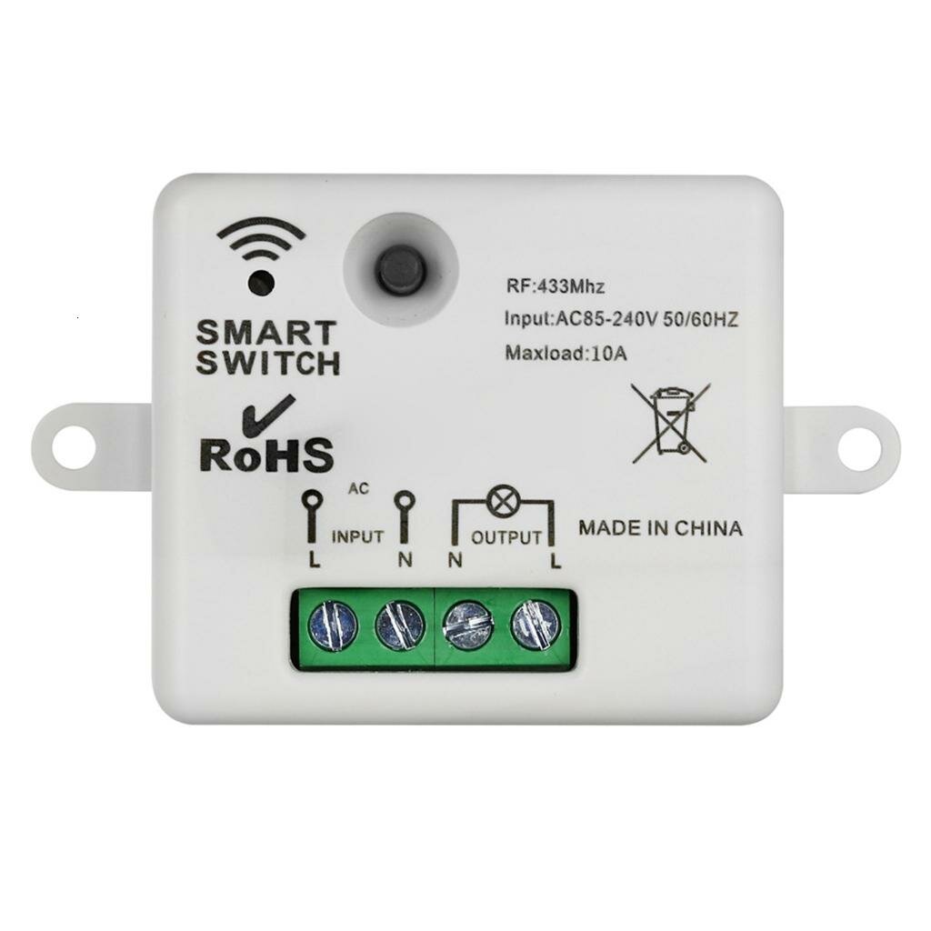 Светодиодный выключатель 110 В, 220 В для домашнего и охранного освещения, 433 МГц