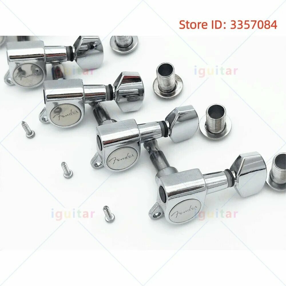 Гитарные тюнеры Fender Machine Heads 6R С полностью закрытой ручкой, колки для настройки гитарных партий Stratocaster Telecaster