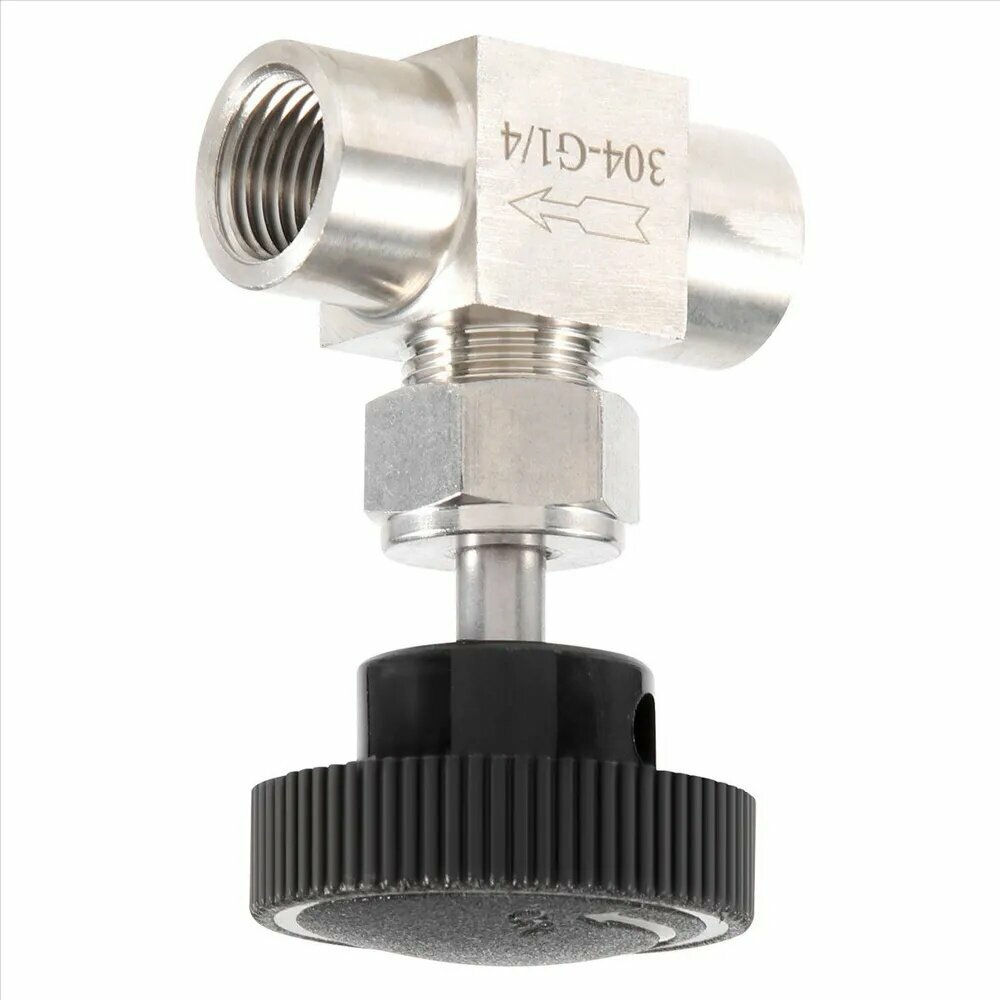 1/4-дюймовый с равной внутренней резьбой 304 из нержавеющей стали запорным игольчатым клапаном