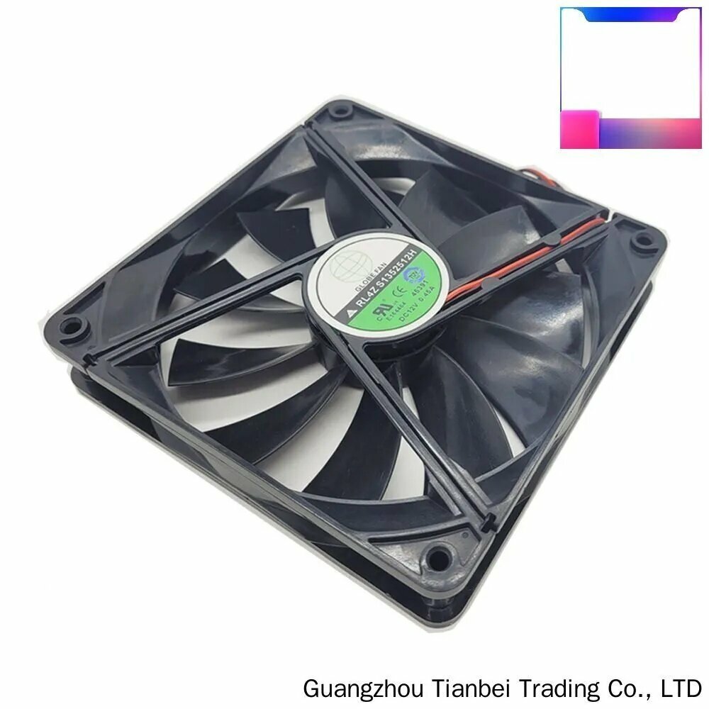 Эксклюзивный кулер GLOBE Fan RL4Z 135x135x25мм DC12V модель S1352512H с коннектором 2Pins