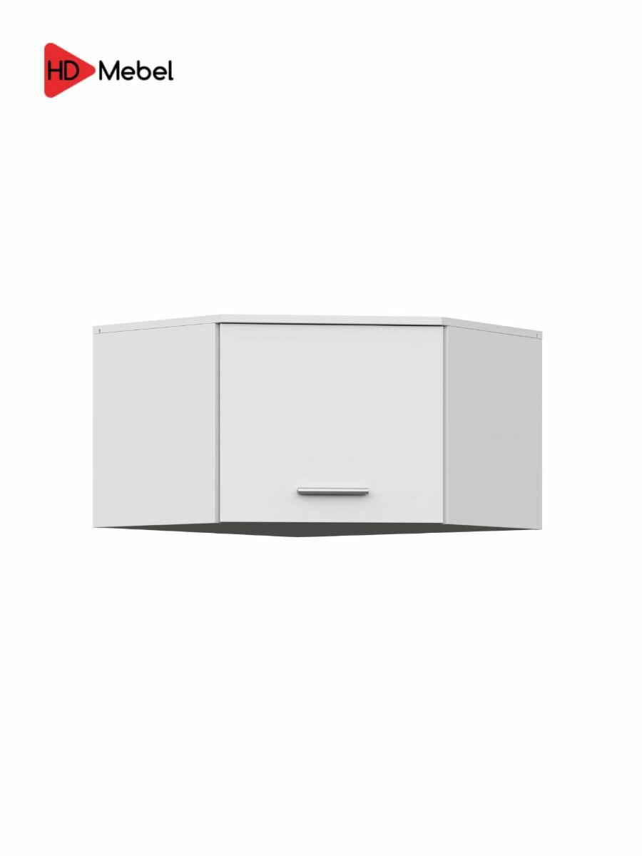 Антресоль угловая на шкаф Like Белая