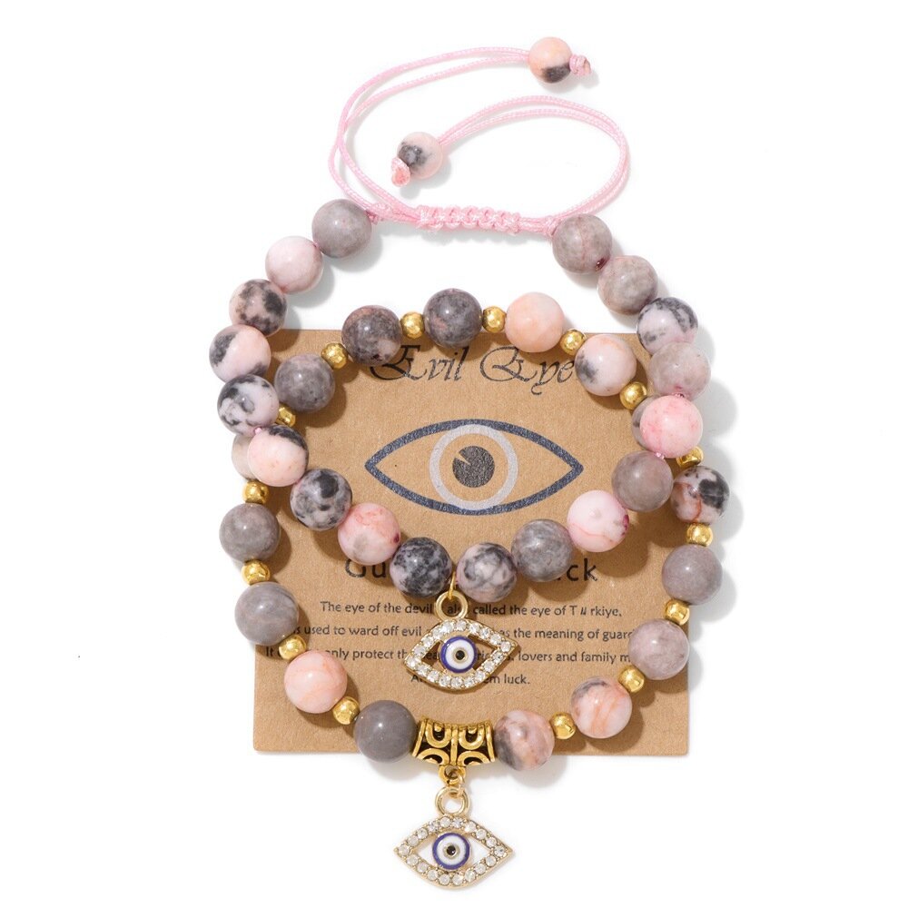 YM Mall Браслет Инь-Янь с матовыми бусинами – Гармония и стабильность фэньшуй