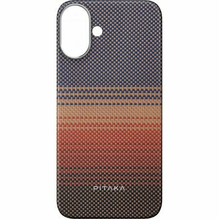 Чехол Pitaka Tactile Woven case для iPhone 16 Plus - Sunset