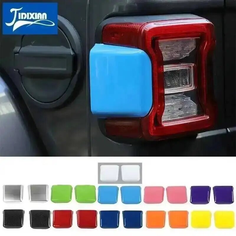 JIDIXIAN внешний задний фонарь автомобиля, задний фонарь, декоративная крышка для Jeep Wrangler JL 2018 2019 2020 2021 2022 2023 2024 black