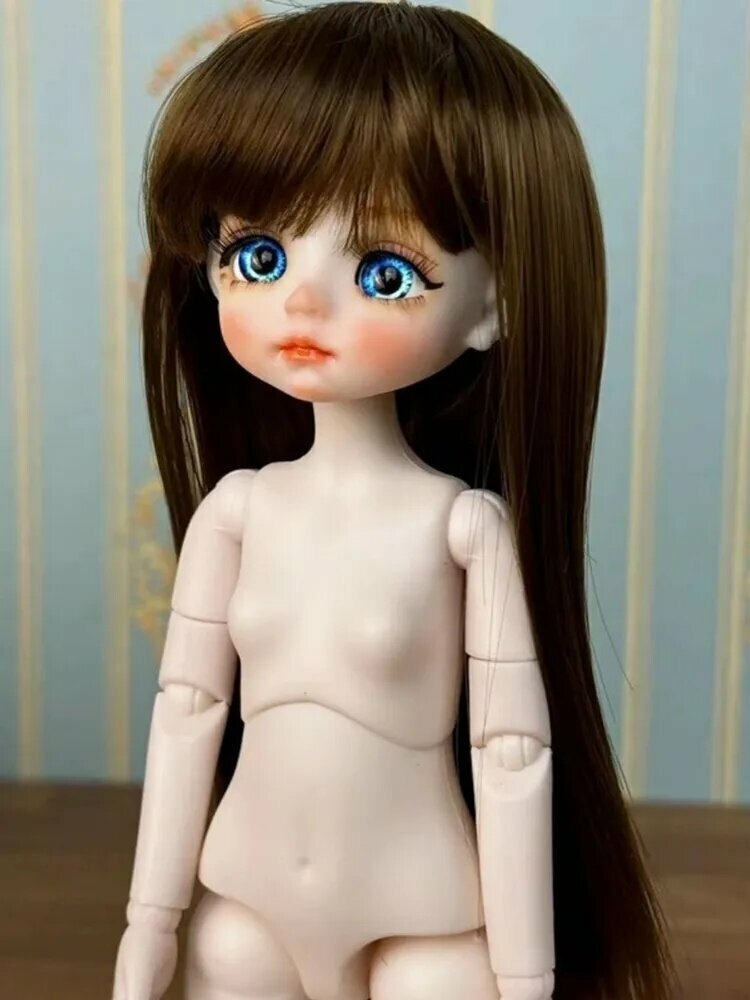 BJD кукла 30 см (1/6) с шарнирами, ручная роспись коллекционная фэшн-кукла для девочек, сменный парик. Подарок на день рождения