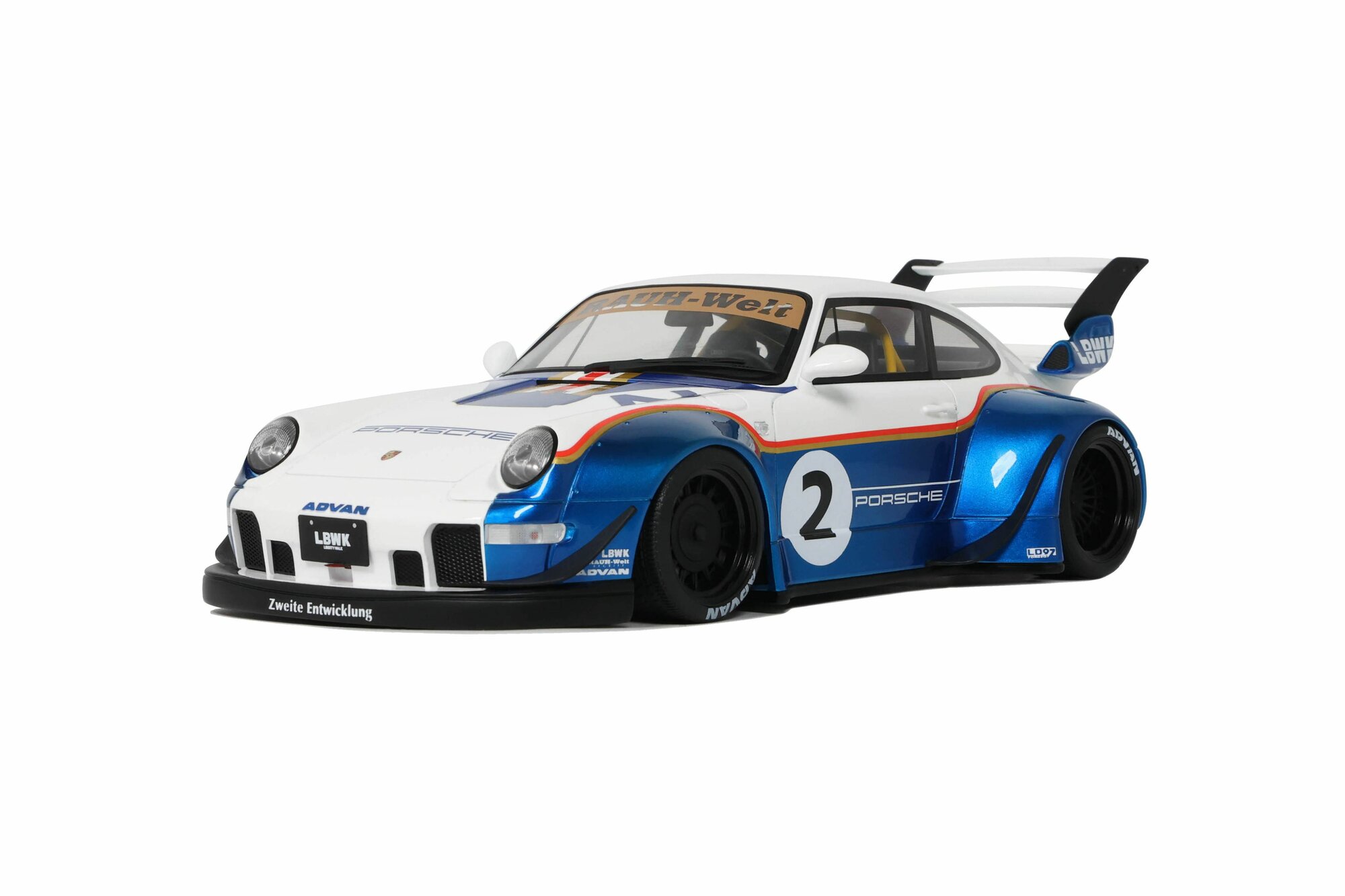 GT Spirit Модель автомобиля Porsche 911 RWB x Liberty Walk, масштаб 1:18, коллекционная модель (Porsche 911 RWB Liberty Walk)