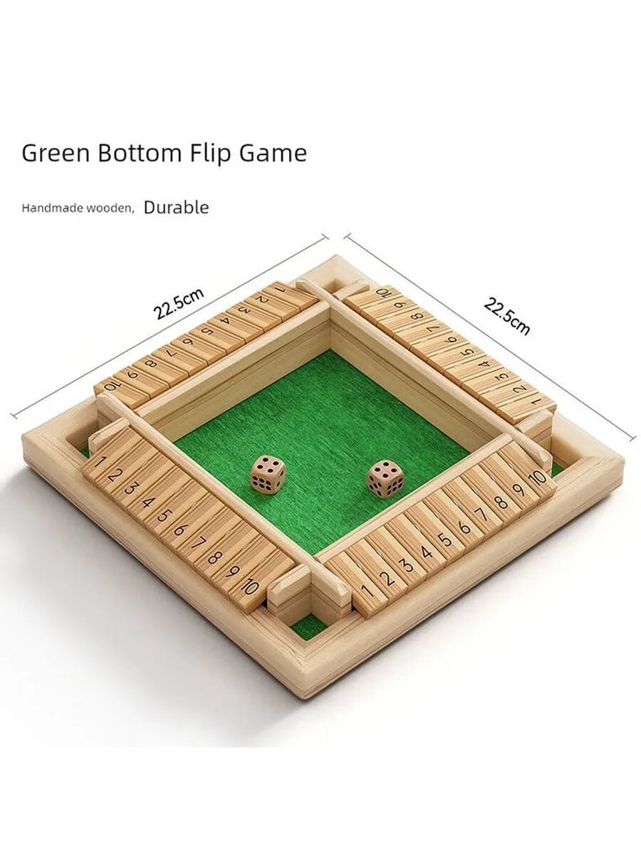 Игра-перевертыш с цифровыми блоками (зеленое дно)