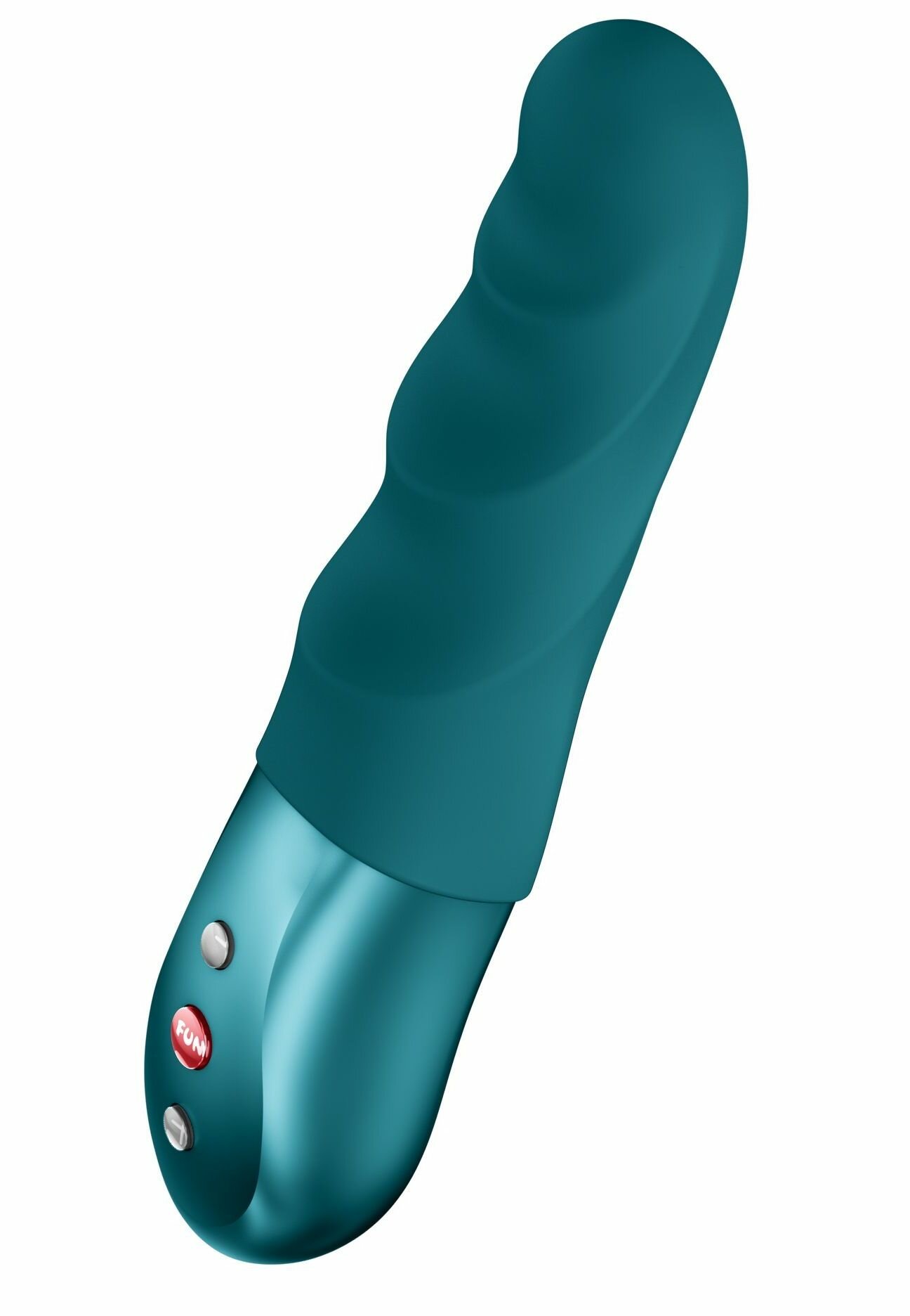 Зеленый вибратор-пульсатор Stronic Petite - 17 см.